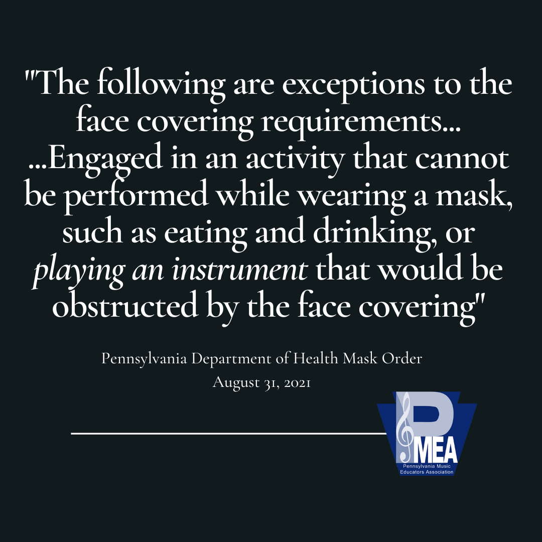 MAKING MUSIC DURING THE COVID-19 PANDEMIC – Pennsylvania Music ...